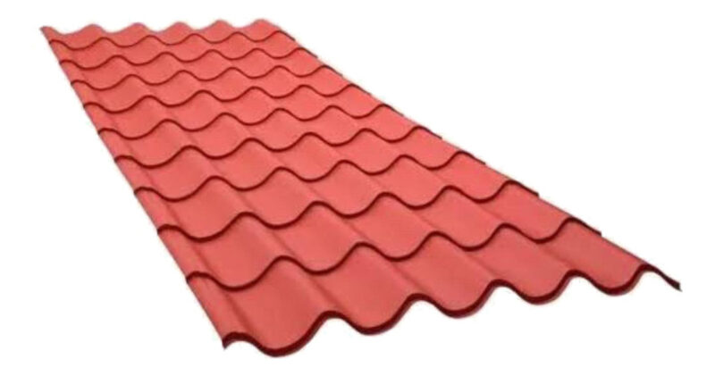 Galvateja Plus Roja Ternium Cal. 26 | Lámina Tipo Teja 1.22 m - AM Aceros