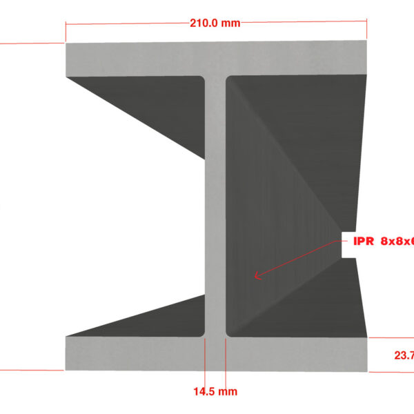 Viga IPR 8 x 8 x 12.20 m Acero Estructural 99.7 kg/ml - AM Aceros