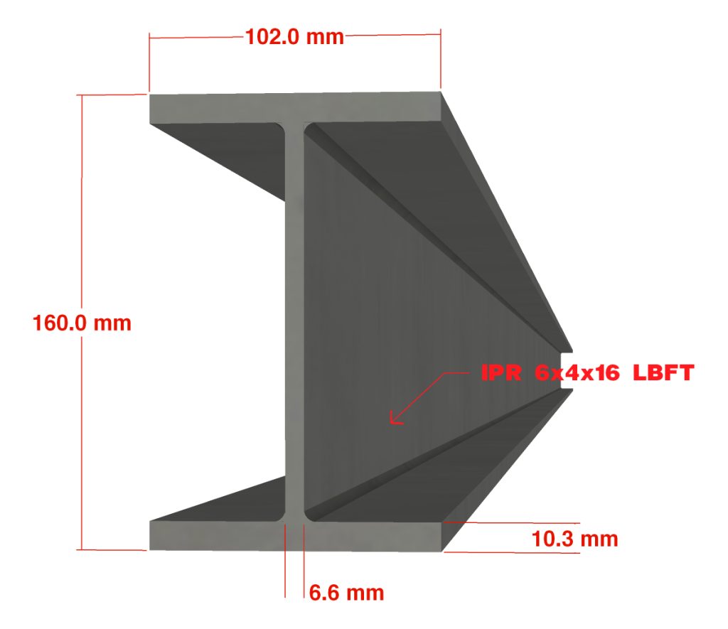 Viga Ipr 6 X 4 X 17.9 Kg/ml En 12.20 Metros - AM Aceros